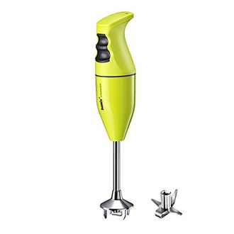 Bamix Mixeur plongeant EO140 Classic avec couteau multifonction en acier inoxydable, 140 W, 2 niveaux, fabriqu&eacute; en Suisse, citron vert/noir