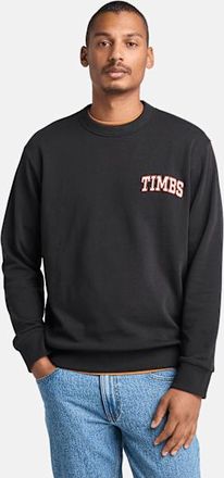 Timberland Grafisches TIMBS Sweatshirt mit Rundhalsausschnitt für Herren in Schwarz, Herren, Schwarz, Größe