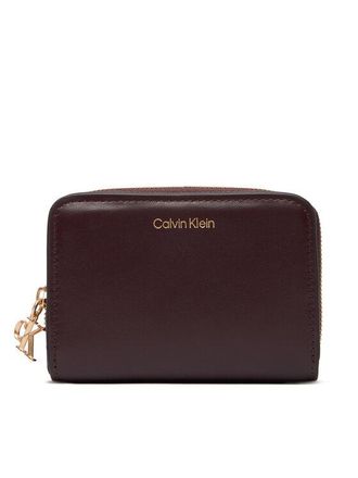 Calvin Klein Geldb&ouml;rse Ck Medium Flap Zip Around LV04F1075G Braun