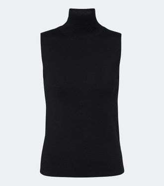 Extreme Cashmere Top N&deg;502 Collo en coton et cachemire
