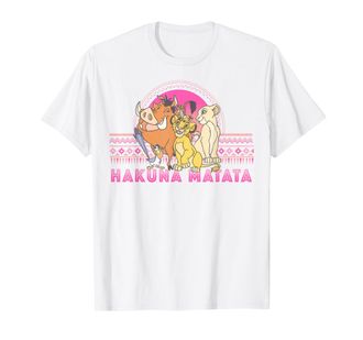Disney Lion King Hakuna Matata Circle Artsy Portrait T-Shirt