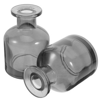 Holibanna HOOTNEE 2 St&uuml;ck Glas Duftst&auml;bchenflaschen Zylindrisch 150 ml Wiederbef&uuml;llbar und Wiederverwendbar Langlebiges Glas mit Verschluss Duftflasche f&uuml;r Arom