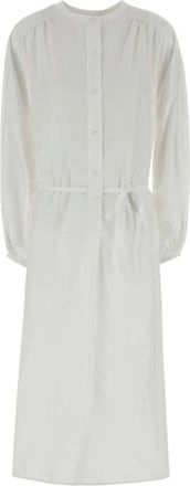 Loulou Studio Femme, Robes, Blanc, Taille: 38 FR Vitti Shirt Dress
