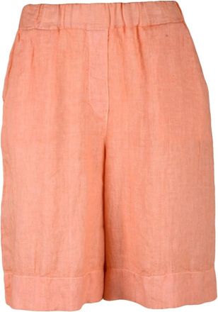 Gran Sasso Femme, Shorts, Orange, Taille: 38 FR Bermuda in Lino