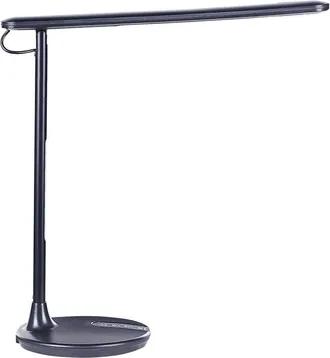 Beliani Lampe de Bureau Noire &agrave; 2 led Tactile Intensit&eacute; Variable Bras Ajustable Moderne Draco