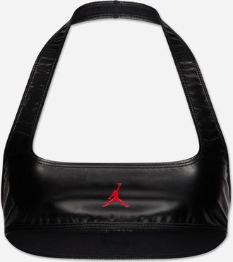 Nike Jordan Women s Mowalola Halter Bra Black / Gym Red