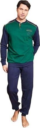 Navigare ALEROSS2141518 Pyjama dhiver chaud en coton pour homme, bleu, M