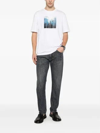 HUGO BOSS Photographic Print T-Shirt - White