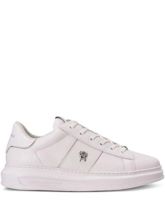 Karl Lagerfeld baskets à plaque logo - Blanc