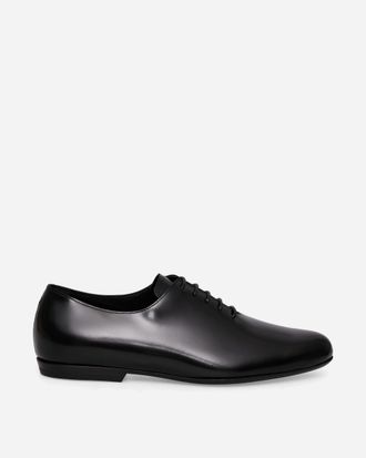 Dries Van Noten Leather Oxford Shoes Black