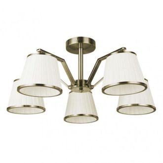 Fabrilamp Lampe avec abat-jour mod&egrave;le TREBOL cuero 5 l