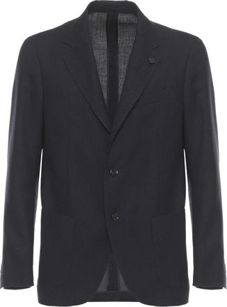 Lardini Homme, Vestes, Bleu, Taille: 3XL Blazer &agrave; poches plaqu&eacute;es