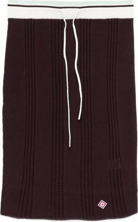 Casablanca minijupe à lien de resserrage - Rouge