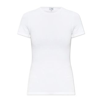 Maison Margiela Femme, Tops, Blanc, Taille: 42/44 FR Ribbed T-shirt