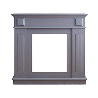 Mobili Rebecca Cadre Decorative, Cheminee Decoration Interieure, Style Moderne, Gris, MDF, Salon Chambre - Dimensions: 100 x 109 x 26 cm (HxLxL) - Art. RE6053