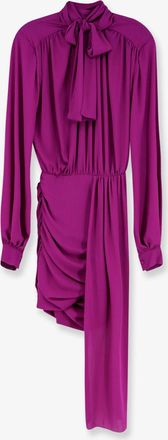 Actualee Satin dress with padded shoulders - ACTUALEE - gender_Woman