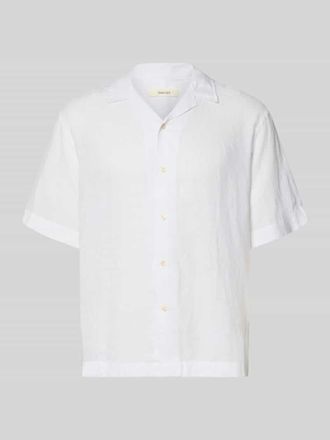 Selected Relaxed Fit Leinenhemd mit Resortkragen Modell KYLIAN