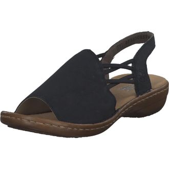 Rieker Damen 608d1 Sandalen Geschlossene Sandalen, Blau, 39 EU
