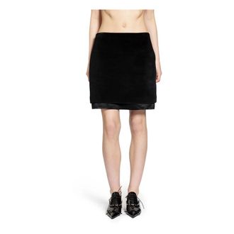 Jil Sander Minirock mit Lagen - - Skirts - Damen - Schwarzk - S