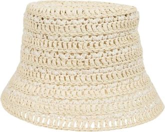 Eleventy unisex, Accessoires, Beige, Taille: S Chapeau Crochet&eacute;