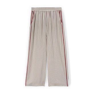 Motivi Palazzo-Hose aus Viskose-Twill - - Trousers - Damen - Beige - S