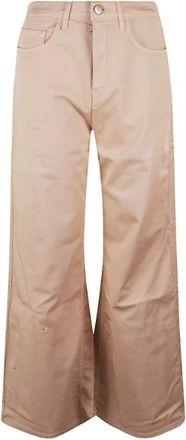 Re-hash Femme, Pantalons, Beige, Taille: W28 Five Pockets Button Fly Wide Pantalons