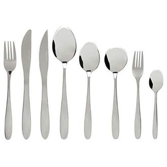 PROGRESS Progress BW09650EU Oxford Kitchen Dining Besteck-Set aus Edelstahl Moderne Spiegeloberfläche - robust und langlebig - 58 Stück