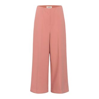 Soaked In Luxury Corinne Pantalon Large Court - Femme - Pantalons - Rose - Taille: 42 FR