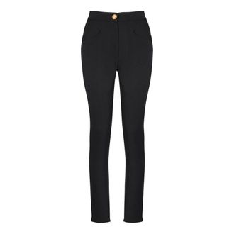 Balmain Skinny Cut Grain de Poudre Hose - - Trousers - Damen - Schwarzk - L