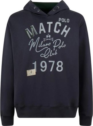 La Martina Match Hoodie - - Sweatshirts & Hoodies - Herren - Blau - M