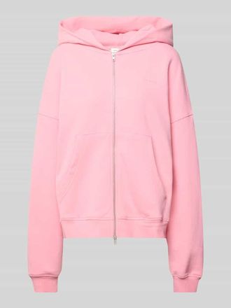 Oh April Oversized Sweatjacke mit Zweiwege-Rei&szlig;verschluss Modell Flower