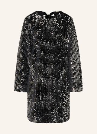 Lilienfels Lilienfels Samtkleid Mit Pailletten schwarz
