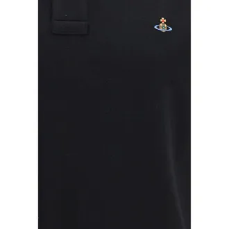 Vivienne Westwood Logo-Embroidered Cotton Polo Shirt - Black