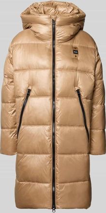 Blauer Regular Fit Steppmantel mit Zweiwege-Rei&szlig;verschluss Modell ARMORY