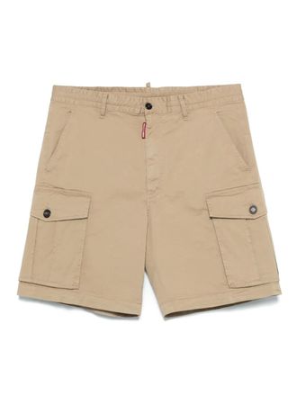 Dsquared2 short cargo à patch logo - Marron