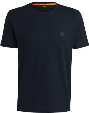 BOSS Hommes Tales T-Shirt en Jersey de Coton avec Patch Logo