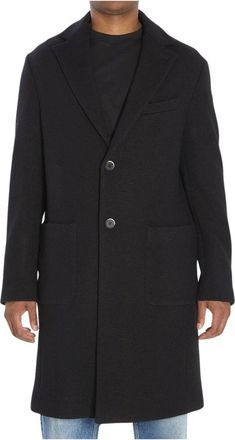 Barena Homme, Manteaux, Noir, Taille: XL Manteau long classique en m&eacute;lange de laine