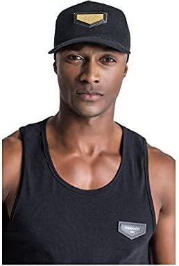 Gianni Kavanagh Casquette en maille Noir, Noir, taille unique