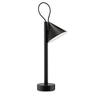 Alessi Tsumiki ME01 B - Magnetische Tragbare Lampe, Wiederaufladbarer Akku mit USB-C-Kabel, aus Metall und Thermoplastischem Harz, LED-Licht 3,5 W 5 V, Schwa