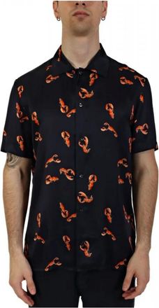 Baldessarini Homme, Chemises, Bleu, Taille: L Night Sky Printed Lobsters Shirt