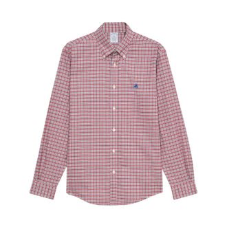 Brooks Brothers Homme, Chemises, Rouge, Taille: 2XL Oxford Regular