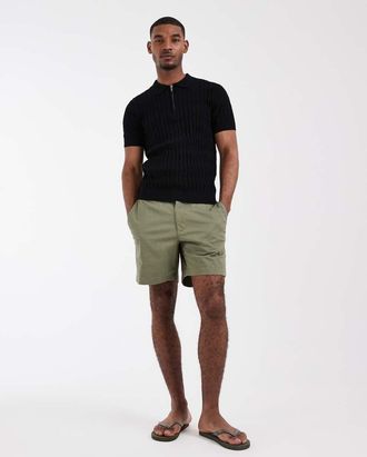 Lacoste Short casual - Kaki-Vert