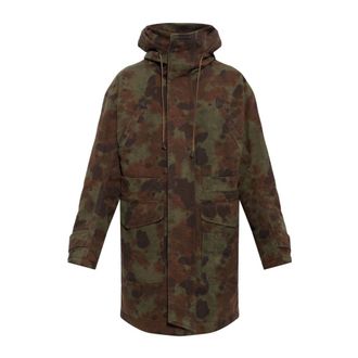 Dsquared2 Veste isol&eacute;e &agrave; capuche - Homme - Manteaux - Vert - Taille: XL