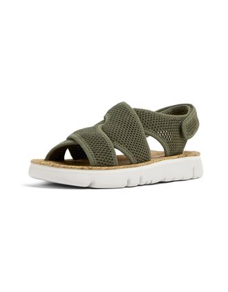 Camper Damen Oruga K201562 Flat Sandal, Grün 001, 37 EU