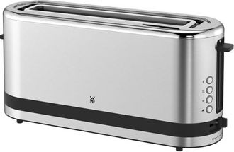WMF K&uuml;chenminis Toaster Langschlitz mit Br&ouml;tchenaufsatz, 2 Scheiben, XXL, Bagel-Funktion, Langschlitztoaster mit 7 Br&auml;unungsstufen, 900W, Toaster edelstah