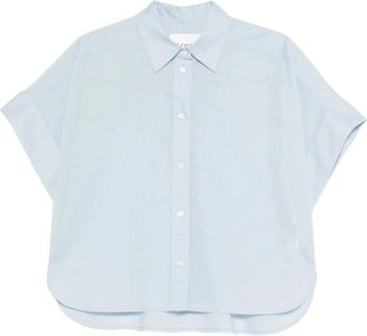 Closed Femme, Blouses et Chemises, Bleu, Taille: 38 FR Turn-Up Shirt