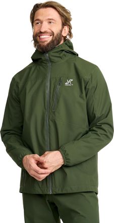 RevolutionRace Vector 2L Jacket f&uuml;r Herren, Wasserichte und Winddichte Regenjacke f&uuml;r Wandern, Forest Green, S