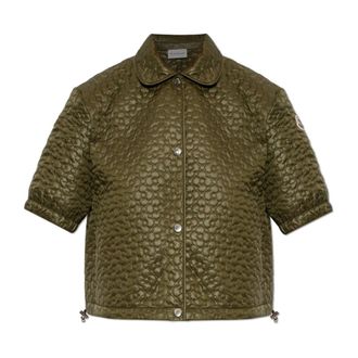 Moncler Quilted Shirt - - Jackets - Damen - Gr&uuml;n - S