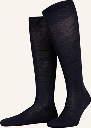 Falke Kniestr&uuml;mpfe Luxury No. 6 blau