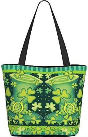 AOOEDM St Patricks Day Ladies Shopping Bag 13x11x7in.Le cadeau parfait pour la Saint-Valentin.Cest de la Saint-Valentin pour maman, fille, &eacute;pouse, etc